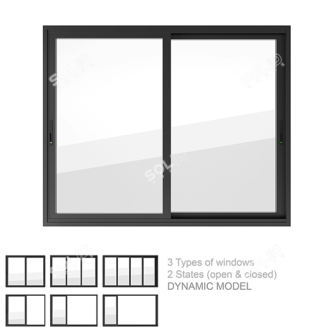 Versatile Sliding Windows- Editable & Efficient 3D Model - SolidRocks.net