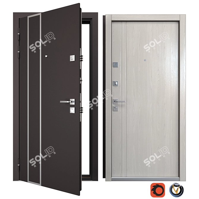 Tower Entry Metal Door: Your Frame 3D Model - SolidRocks.net