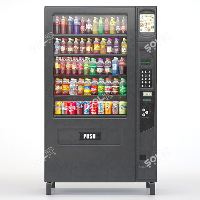Premium Soda Vending Machine 3D Model - SolidRocks.net