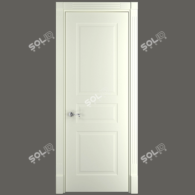 Turin 6 Classic: Elegant Interior Door with RAL 9010 Enamel Finish 3D ...