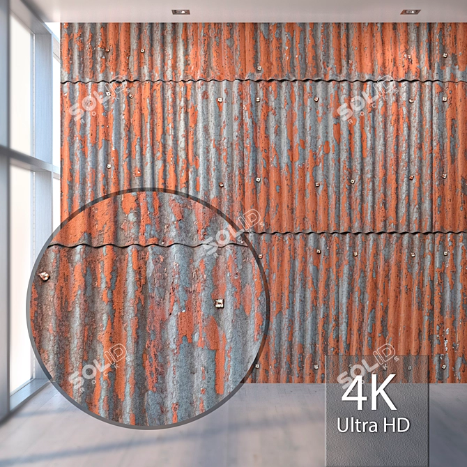 Title: Rustic Metal Texture Pack 3D Model - SolidRocks.net
