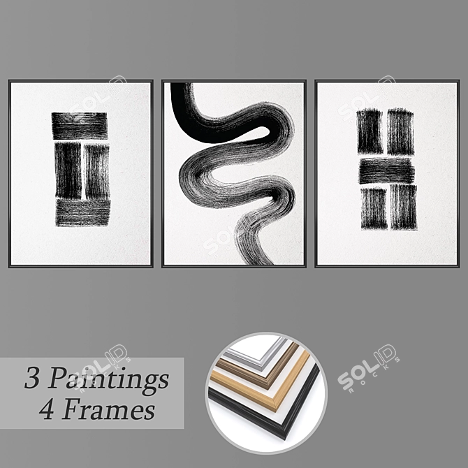Dynamic Set of Wall Paintings 3D Model - SolidRocks.net