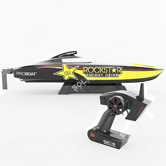 Remote Controlled Gasoline Engine Boat 3D Model - SolidRocks.net