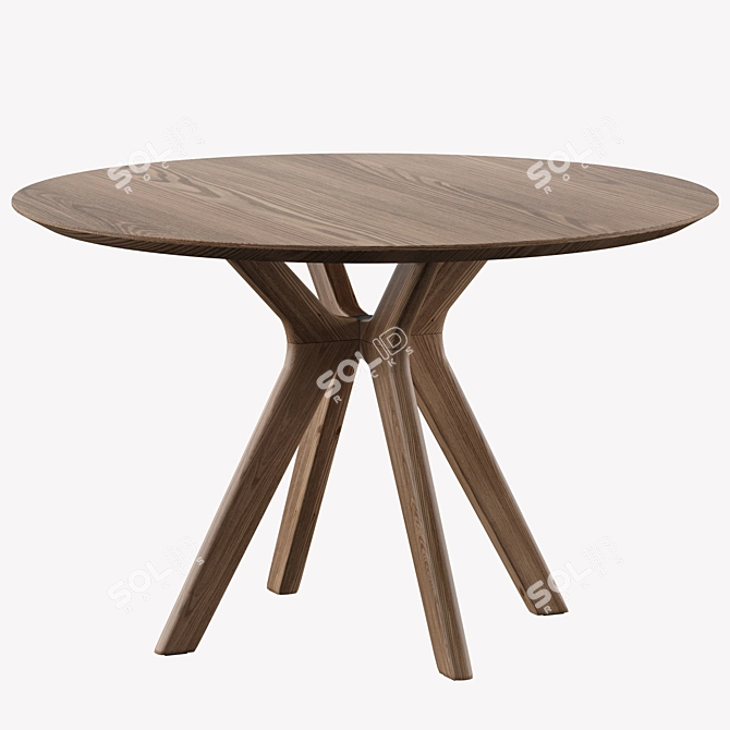 Clark Round Dining Table: Stylish and Versatile 3D Model - SolidRocks.net