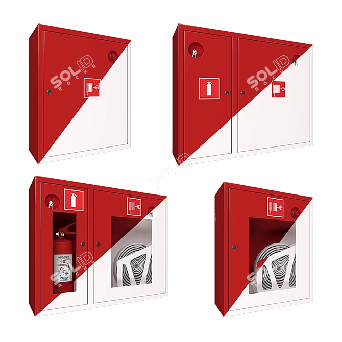 Pulse Fire Cabinet Set 3D Model - SolidRocks.net