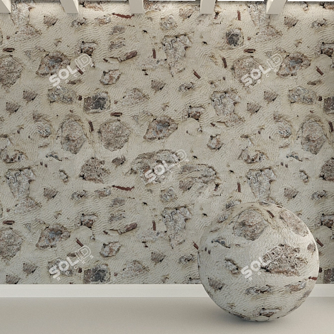 High-Resolution Stone Wall Texture 3D Model - SolidRocks.net