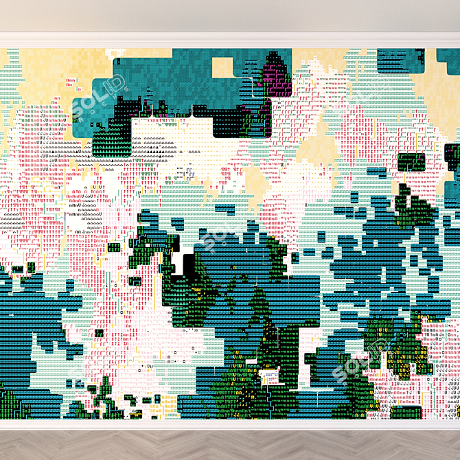 Infinite Code Wallpaper - Seamless HD Textures 3D Model - SolidRocks.net