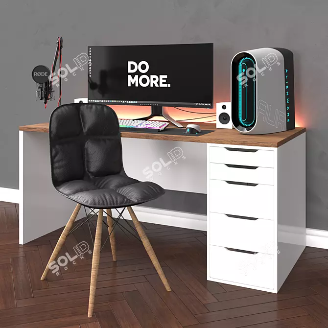 Ultimate Gaming Setup: Alienware 01 3D Model - SolidRocks.net