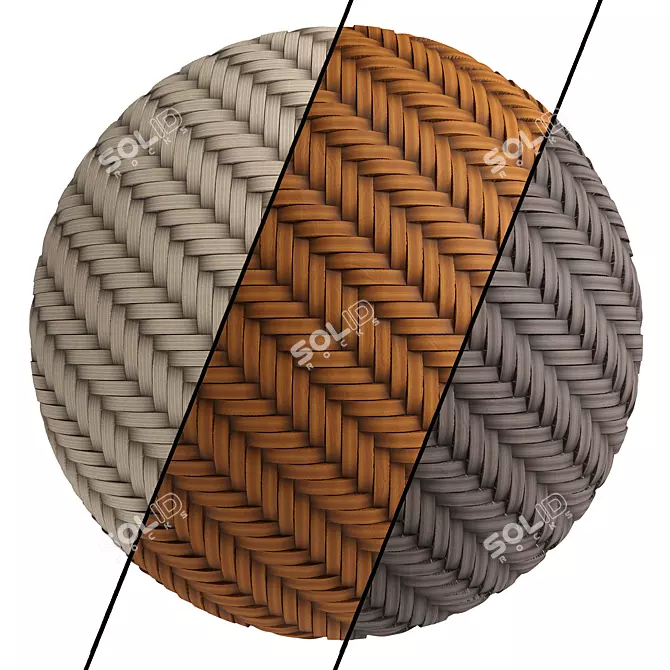 4k Wicker Materials PBR Pack 3D Model - SolidRocks.net
