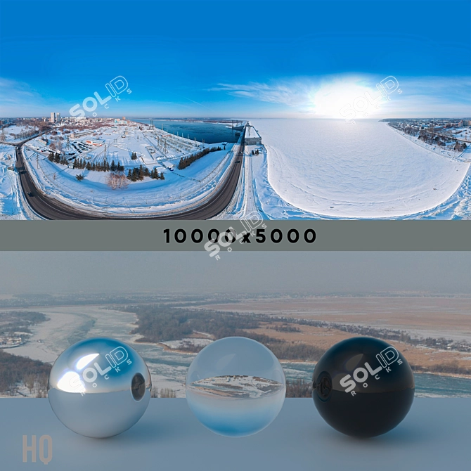 Ultra HDRI #7: Crystal Clear 3D Model - SolidRocks.net