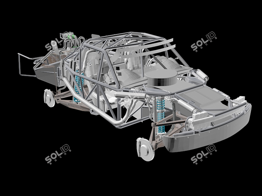 Title: Chevy TrophyTruck: Conquer the Off-Road 3D Model - SolidRocks.net