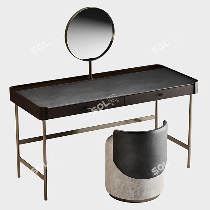 Modern Vanity Table with Dual Models 3D Model - SolidRocks.net