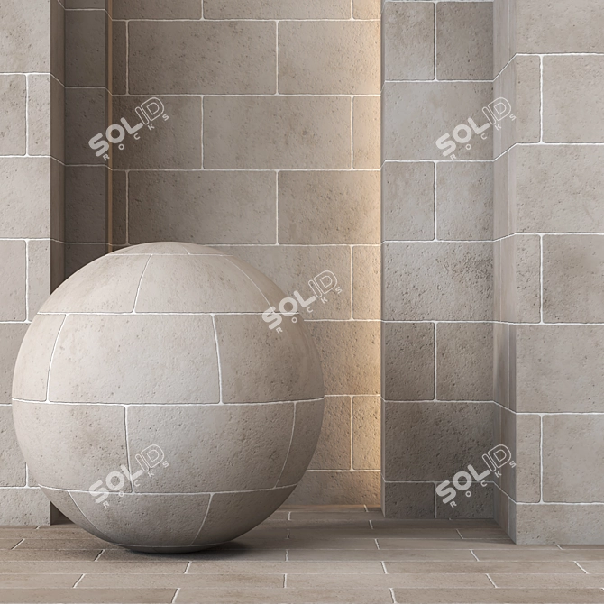 Seamless Limestone Tiles | 4K Texture 3D Model - SolidRocks.net