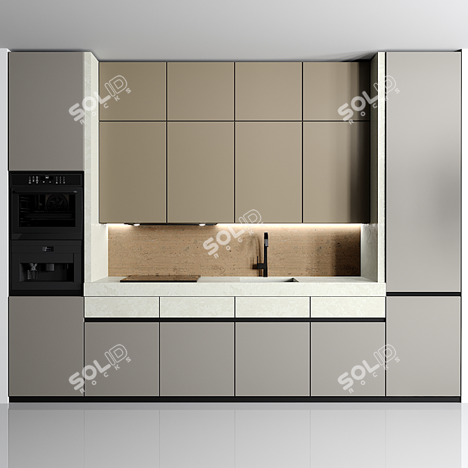 Modern Kitchen 3D Model 3D Model - SolidRocks.net