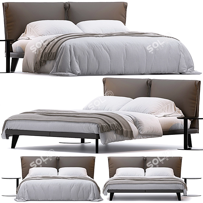 Sleek Adam Bed & Kara Table 3D Model - SolidRocks.net