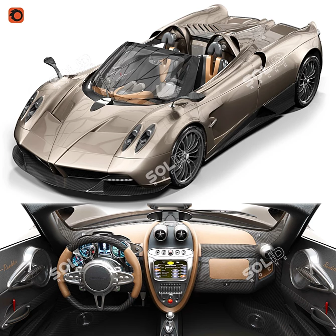 Detailed Pagani Huayra Model 3D Model - SolidRocks.net