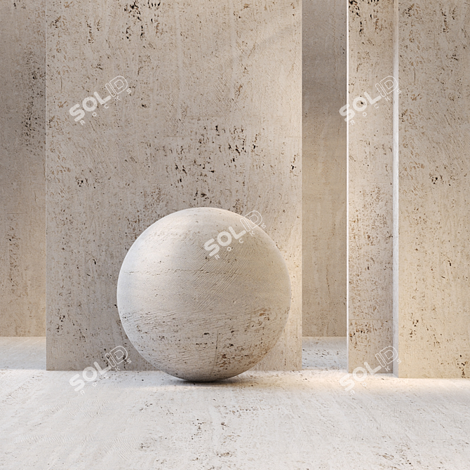 PBR Albedo Seamless Limestone Textures 3D Model - SolidRocks.net