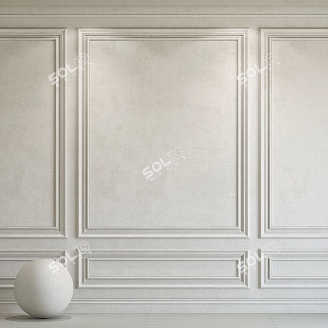 Eider White Decorative Plaster 254 3D Model - SolidRocks.net