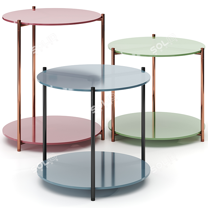 Eponimo LP Table: Modular Design 3D Model - SolidRocks.net