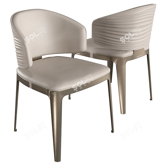 Sculptural Elegance Dining Chair 3D Model - SolidRocks.net