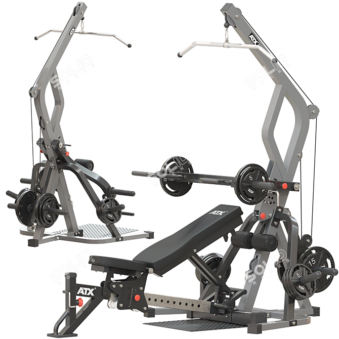 ATX Triplex Multi Gym - Versatile Home Training Set 3D Model ...