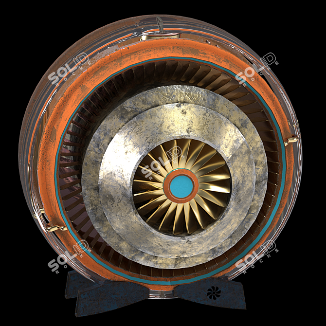 Sci Fi Jet Engine 3D Model 3D Model - SolidRocks.net