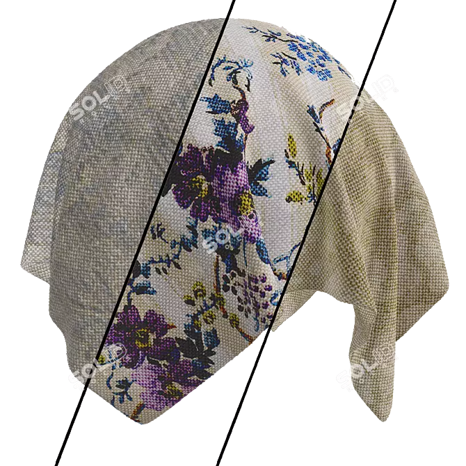 4k Seamless PBR Fabric Textures 3D Model - SolidRocks.net
