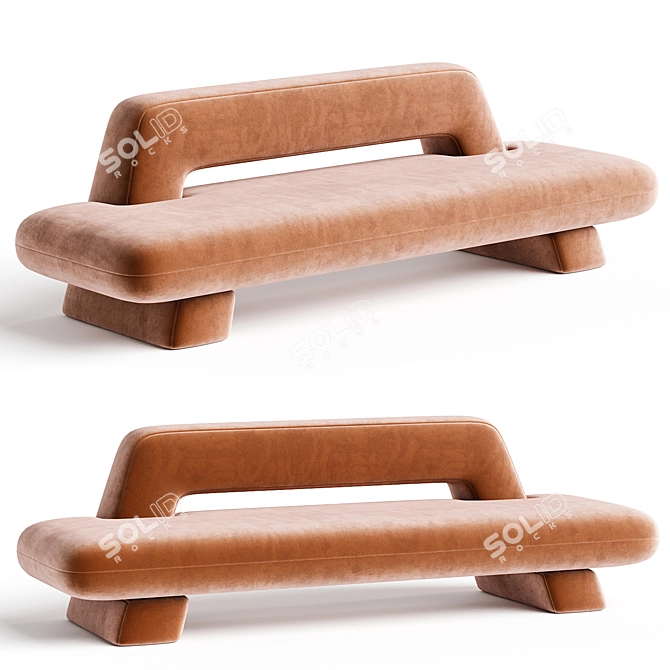 Rare Harvey Probber Mayan Sofa 3D Model - SolidRocks.net