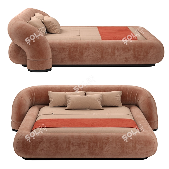 Luxury Modern Tito Bed 3D Model - SolidRocks.net