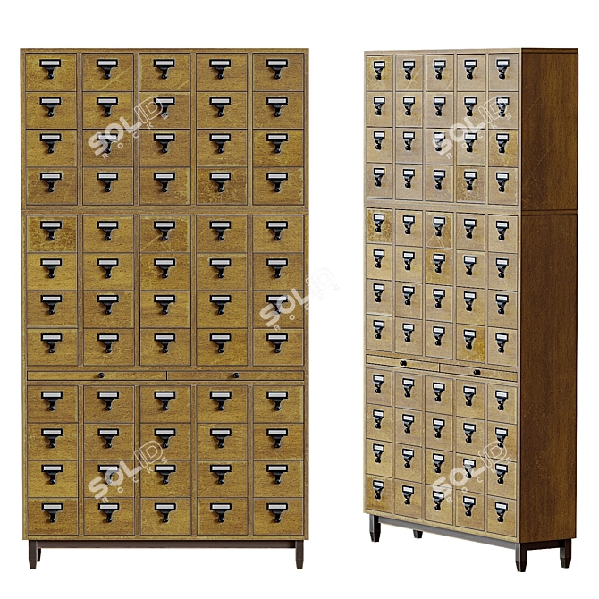 Catalog Storage Cabinet 3D Model - SolidRocks.net