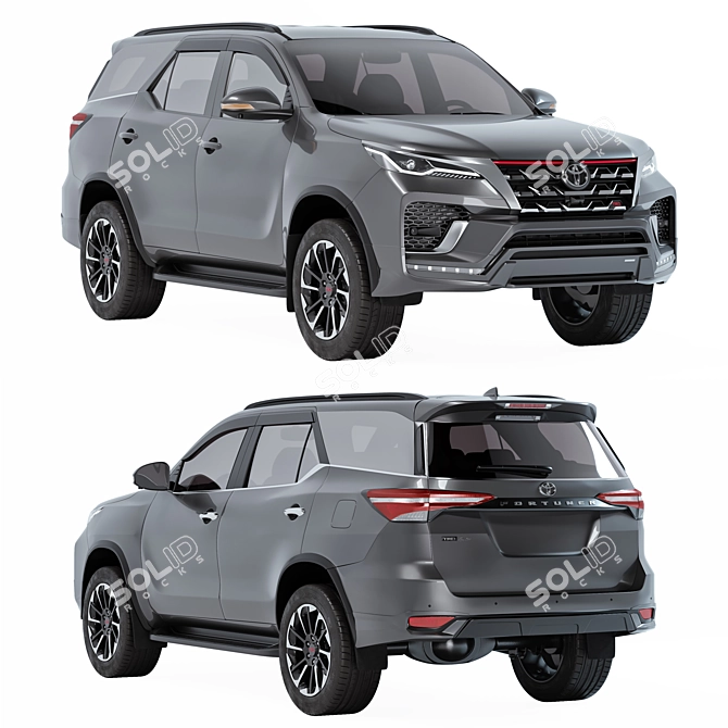Toyota Fortuner TRD Asset Pack 3D Model - SolidRocks.net