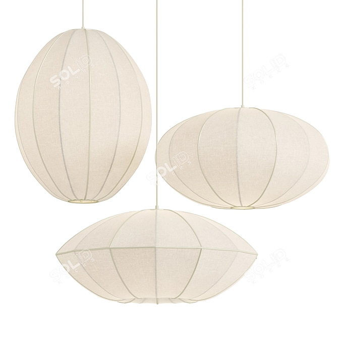Luxury Fabric Indochina Trio 3D Model - SolidRocks.net