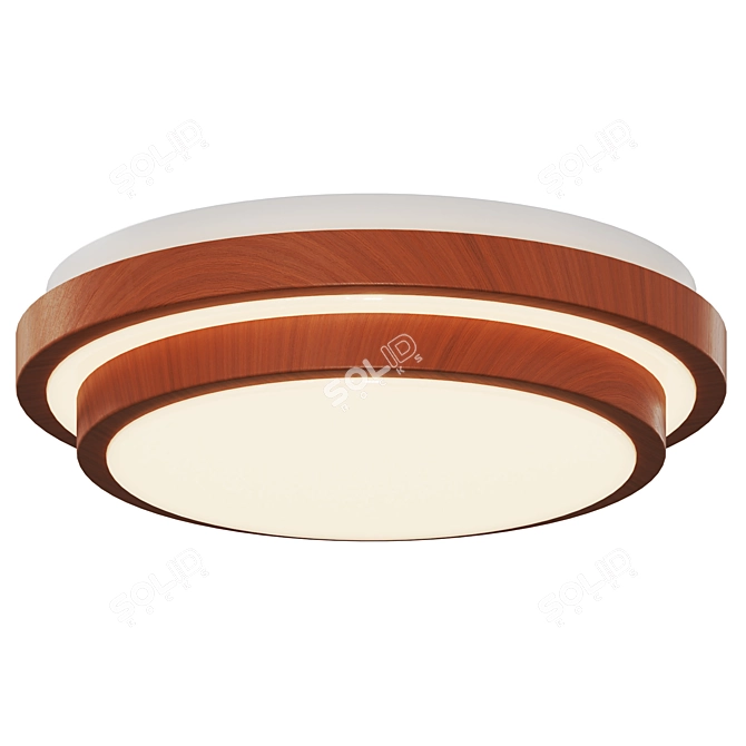 Vaako LED Wood-effect Ceiling Light 3D Model - SolidRocks.net