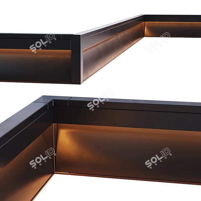 LED Lighted Base Molding 3D Model - SolidRocks.net