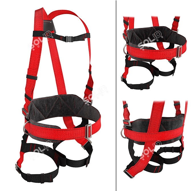 Secure Harness Restraint Safety Belt 3D Model - SolidRocks.net