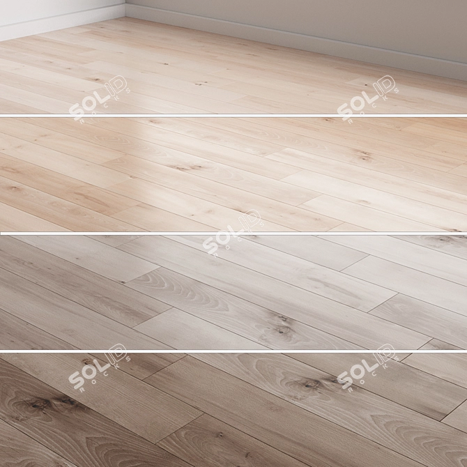 Versatile Oak Flooring Collection 3D Model - SolidRocks.net