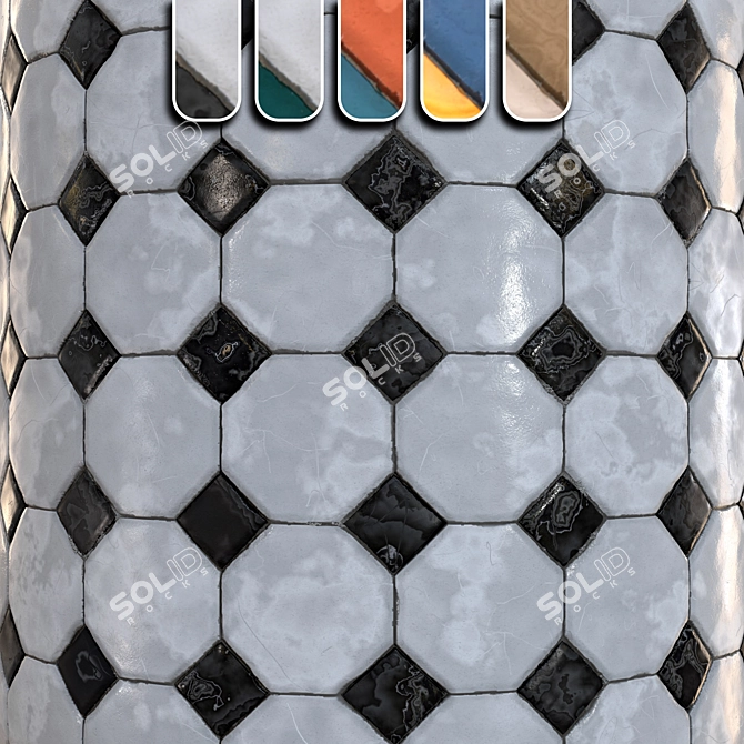 Checkerboard 4K PBR Texture Set 3D Model - SolidRocks.net