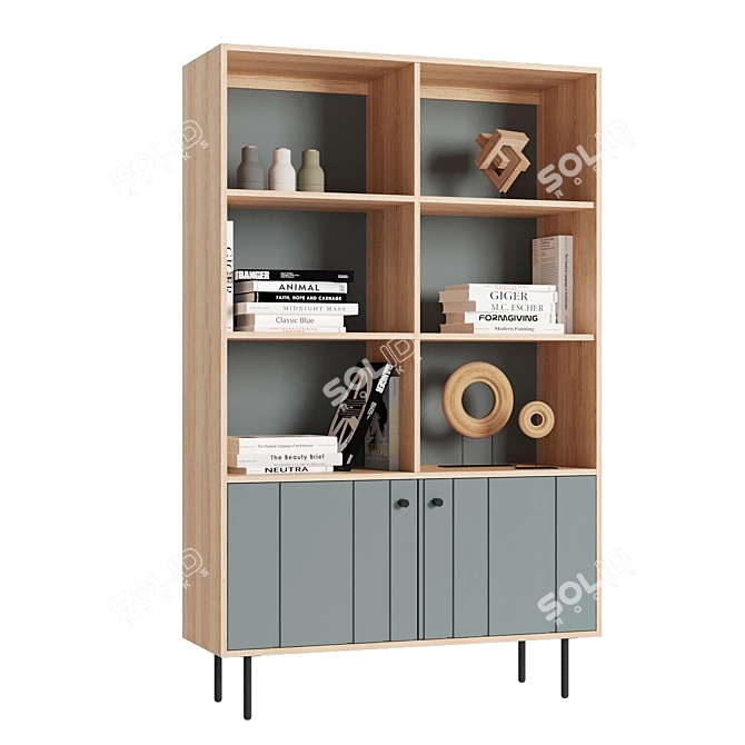 Elegant Fuji Display Cabinet 3D Model - SolidRocks.net