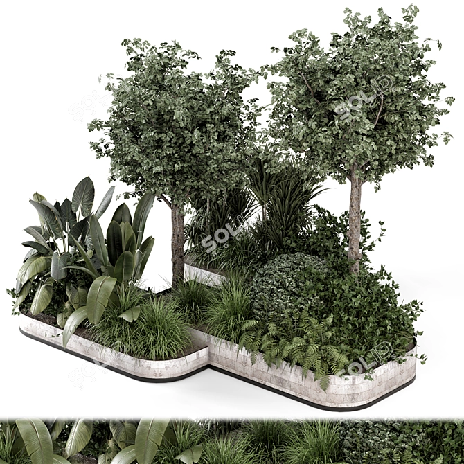 Outdoor Garden Set 1968 Max 3D Model - SolidRocks.net