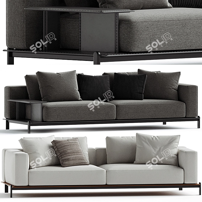 Modular Poliform Brera Sofa Set 3D Model - SolidRocks.net