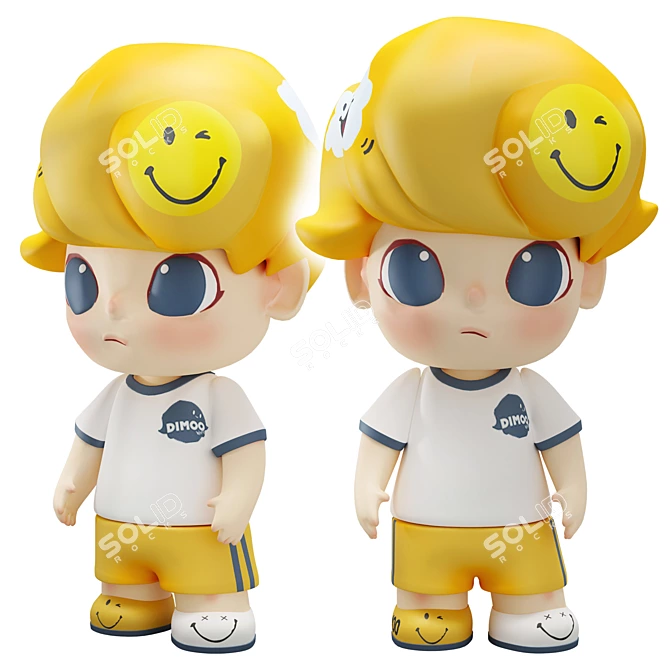DIMOO SMILEY 1000% by POP MART 3D Model - SolidRocks.net